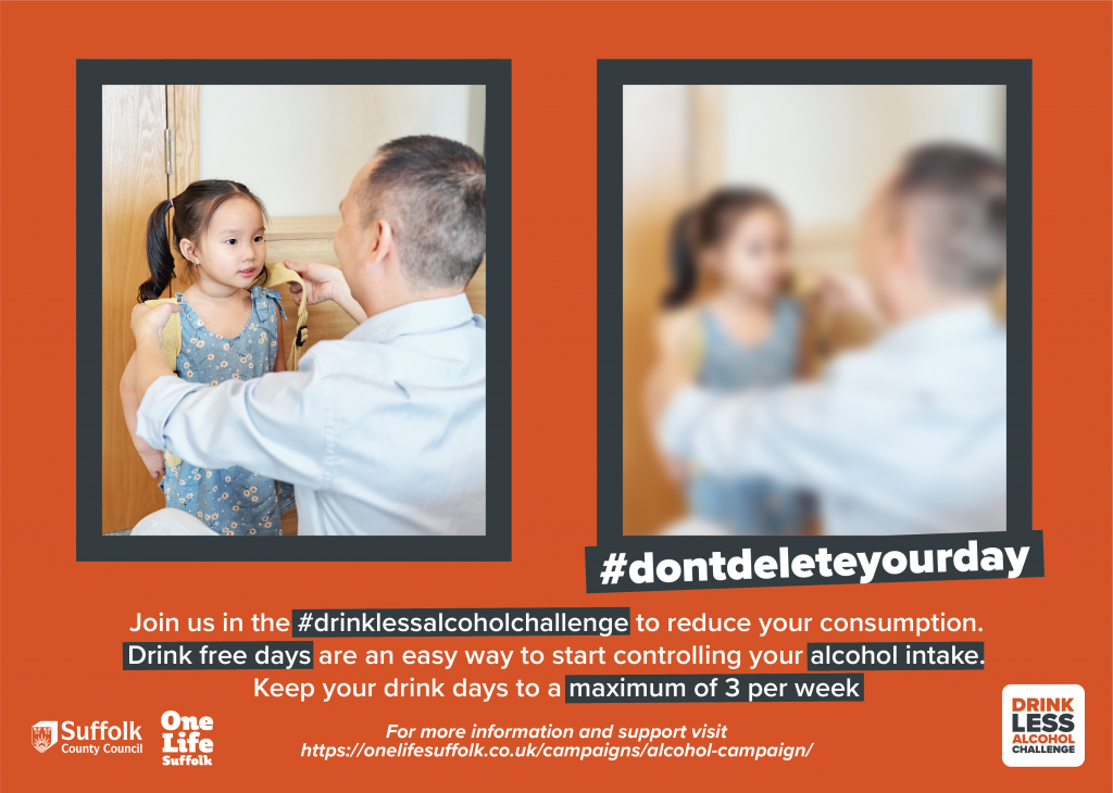 Drink Less Alcohol Campaign – OneLife Suffolk