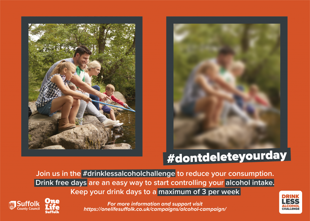 Drink Less Alcohol Campaign – OneLife Suffolk