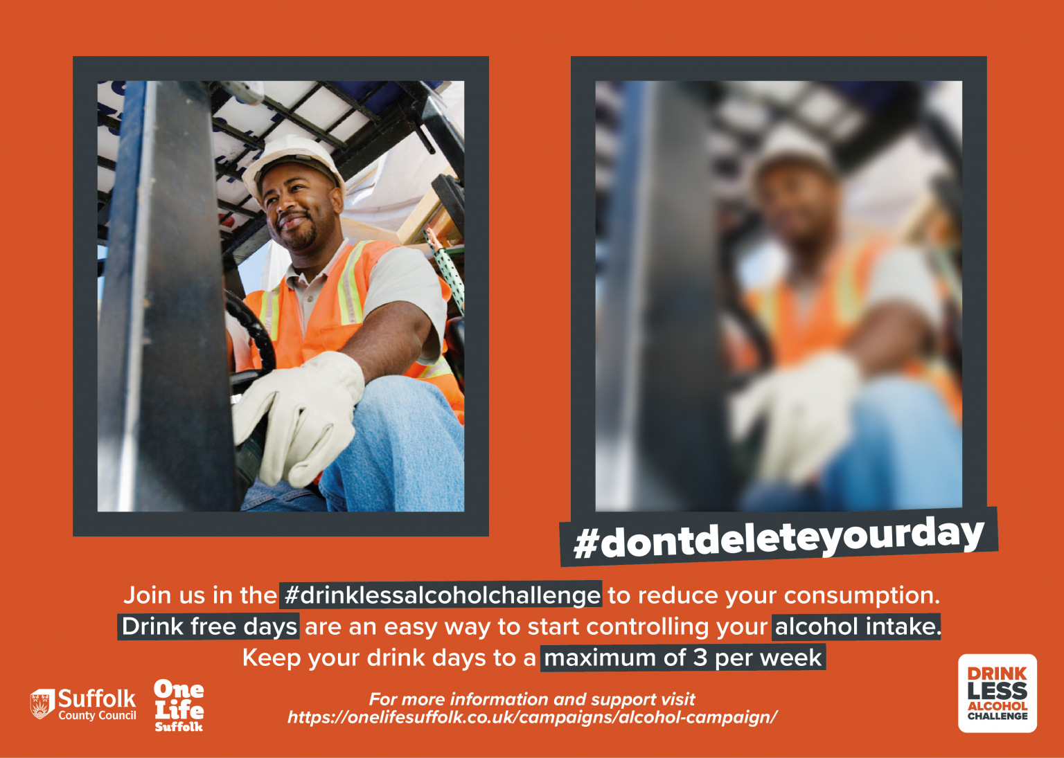 Drink Less Alcohol Campaign – OneLife Suffolk